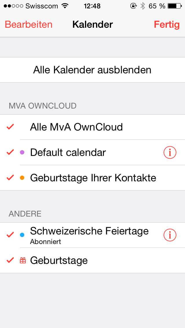 iPhone / iPad Kalender mit MvA ownCloud verbinden | MvA Internet Services